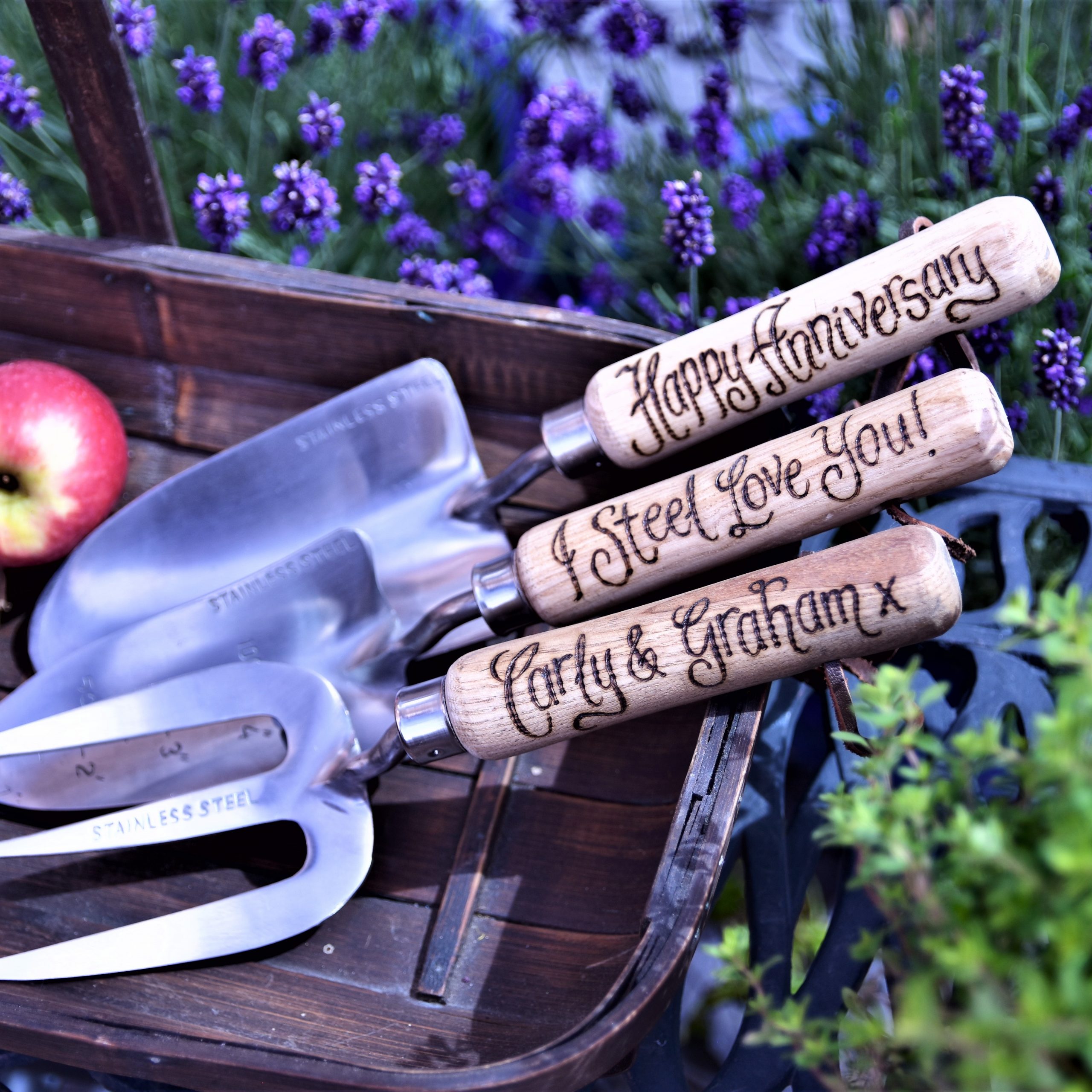 Cove Calligraphy Cove Calligraphy Steel 11th Anniversary Garden Tools