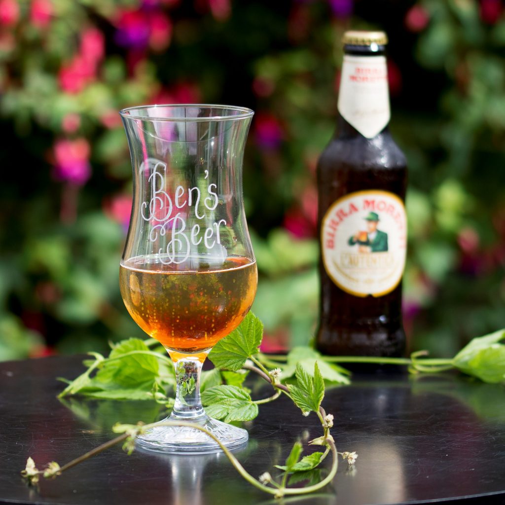 Personalised Pilsner Lager Glass - Cove Calligraphy