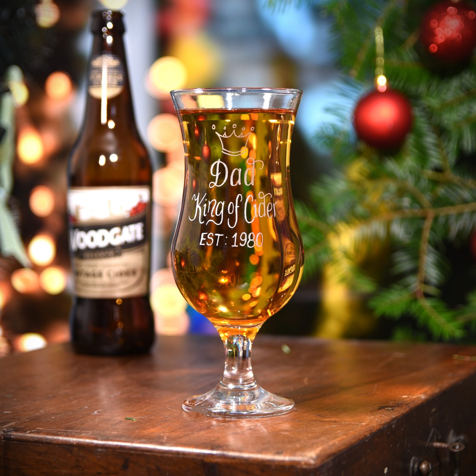 Dad Personalised Cider Glass - Cove Calligraphy