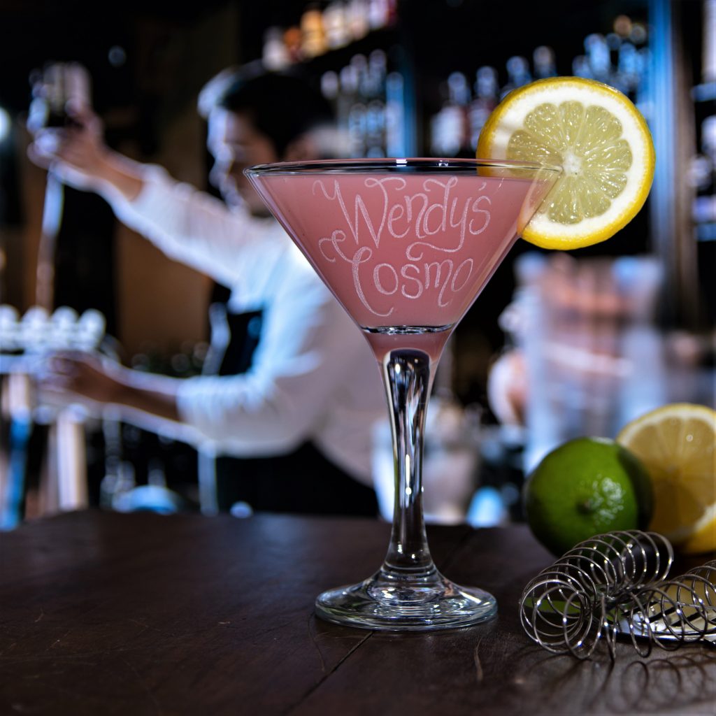 Personalised Martini Cocktail Glass - Cove Calligraphy