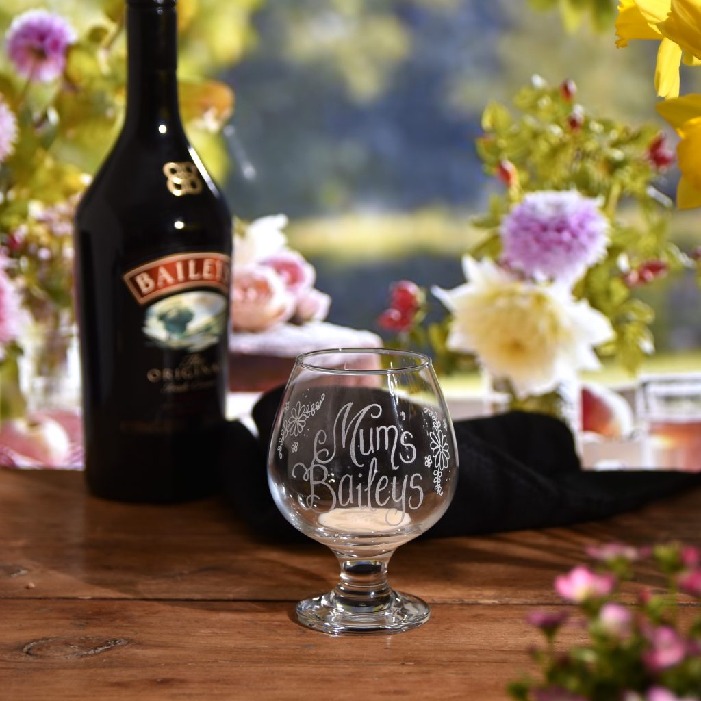 Mum's Personalised Baileys Glass - Cove Calligraphy Cove Calligraphy